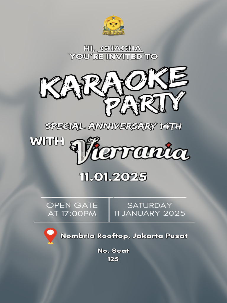 Invitation Karaoke Party Anissa Chacha | PDF