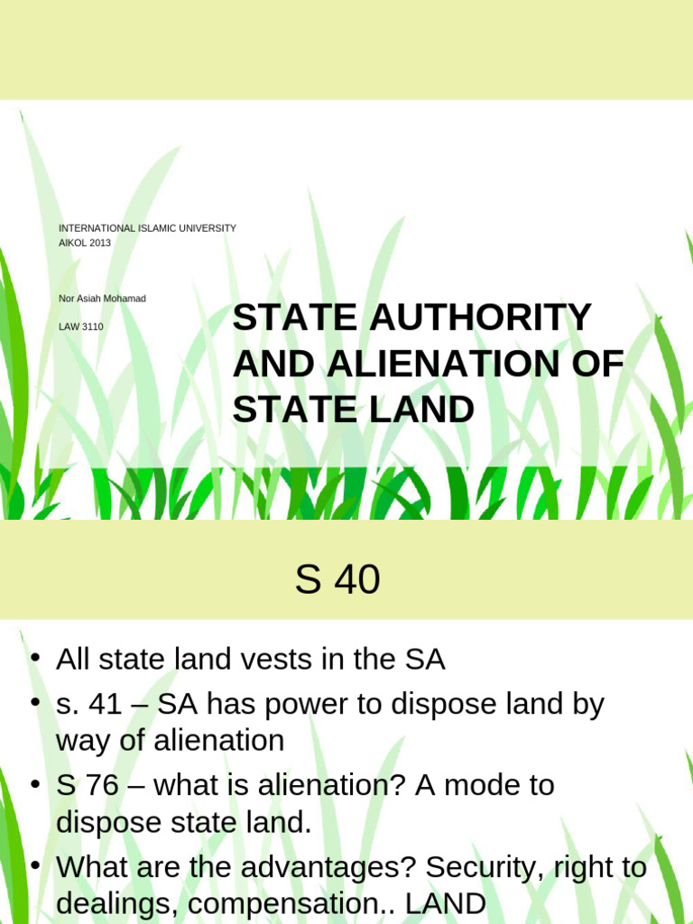 Alienation | PDF | Leasehold Estate | Common Law