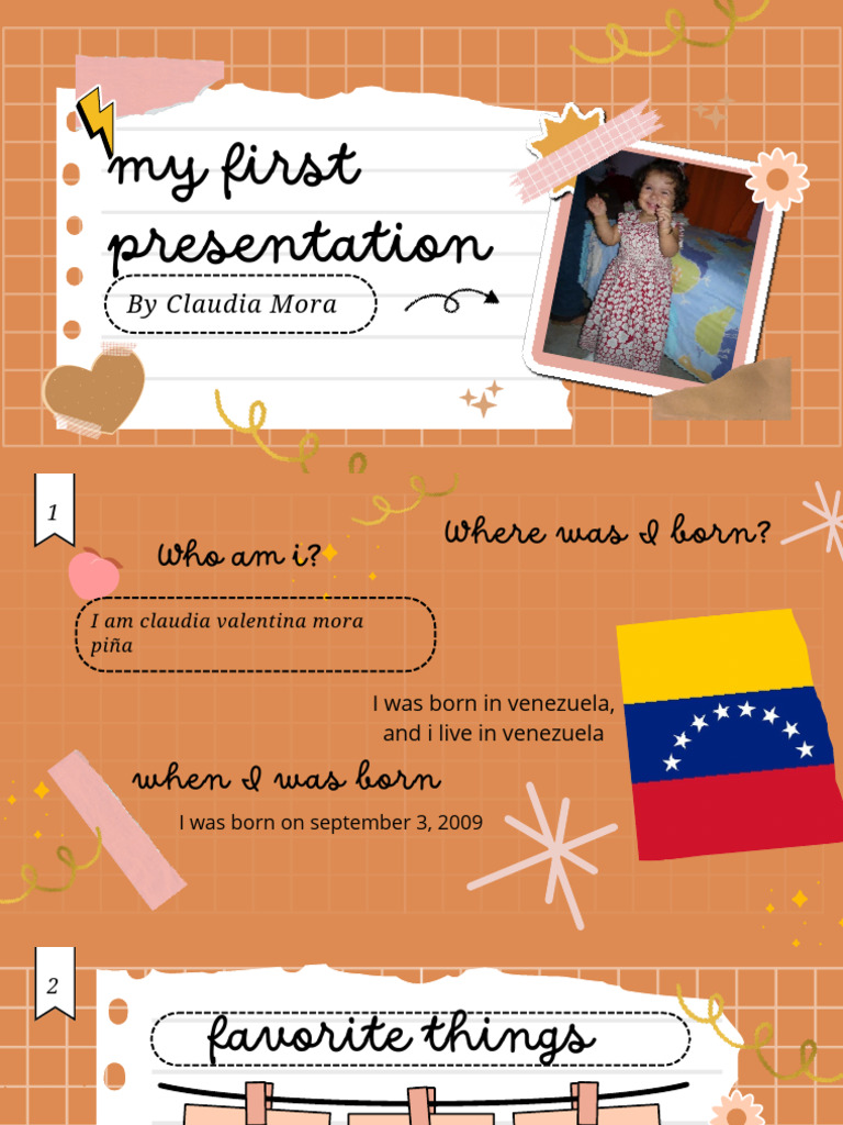 My First Presentation (Claudia Mora) | PDF