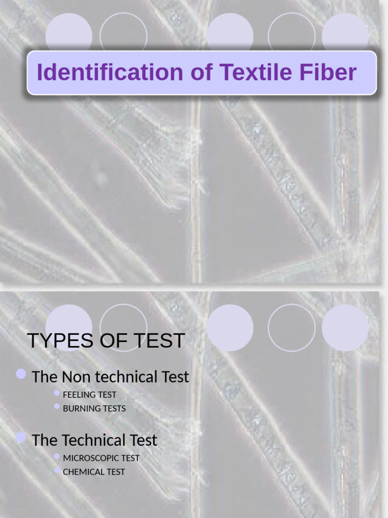Identification of Textile Fibers | PDF | Fibers | Textiles
