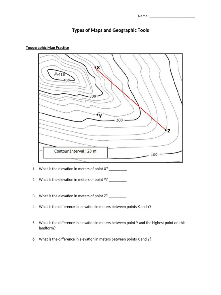 Types of Maps and Geographic Tools | PDF