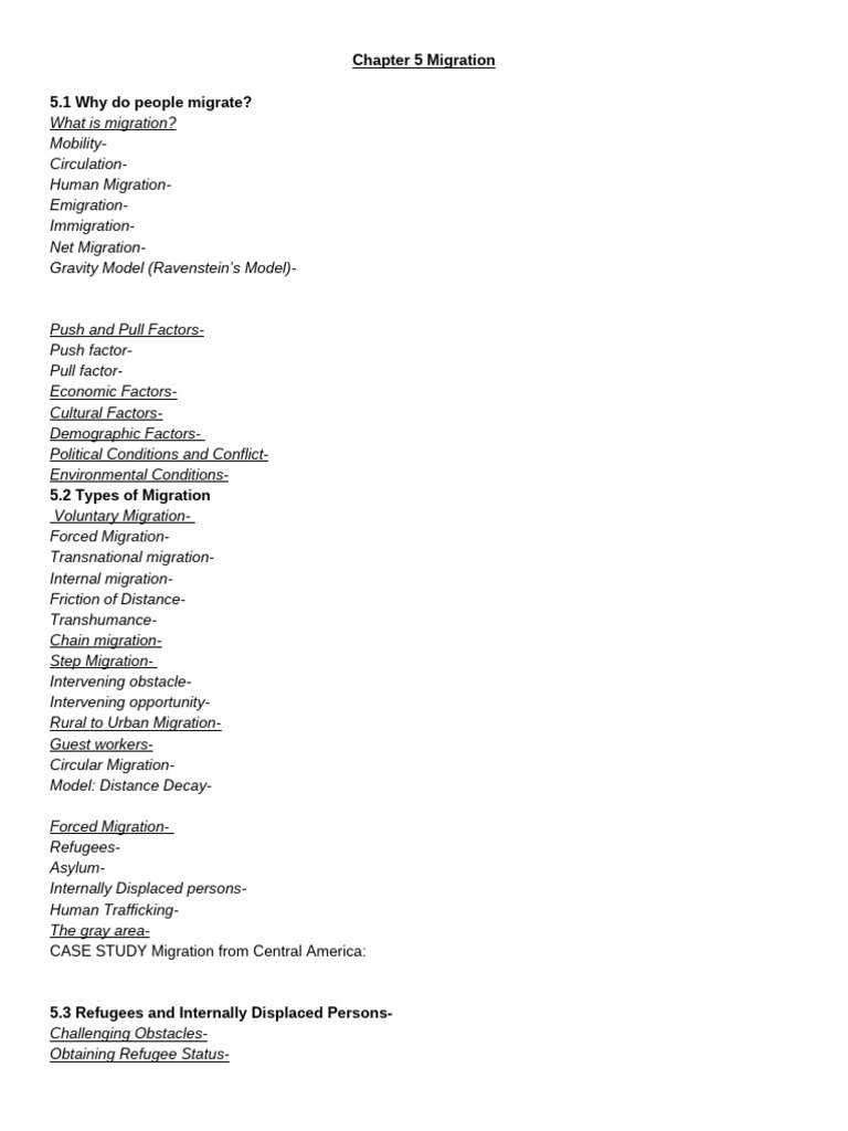 Chapter 5 One Pager Summaries and Vocab | PDF