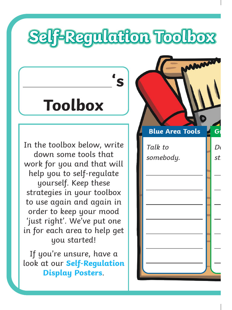 A3 Self-Regulation Toolbox Activity | PDF