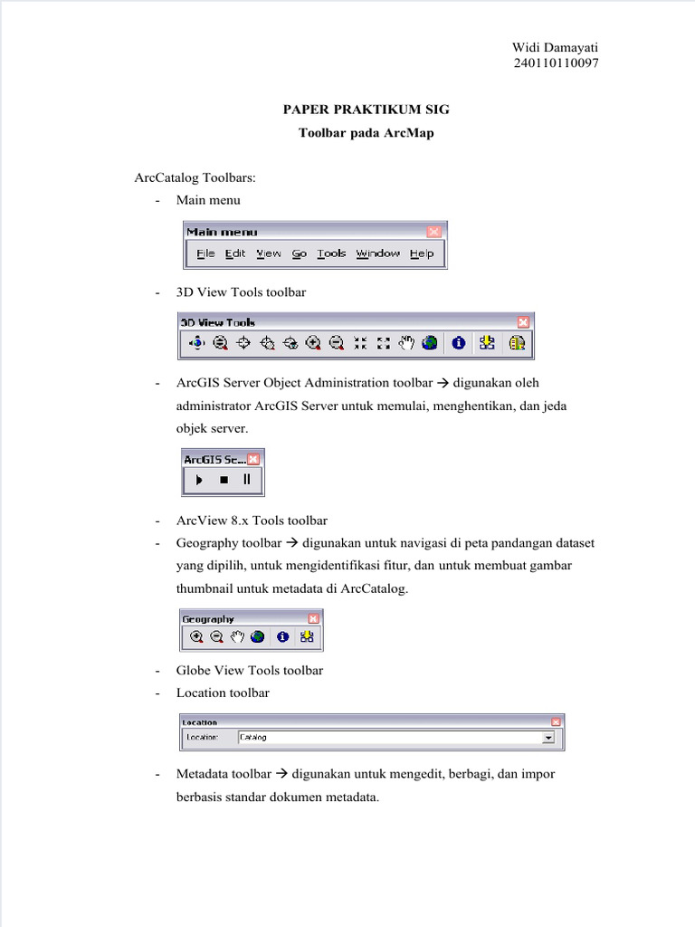 Vdocuments - MX 98007515 Fungsi Toolbar Pada Arcgis | PDF