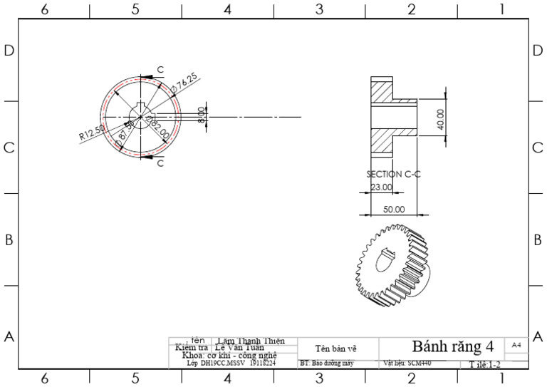 Bánh Răng 4-2D | PDF