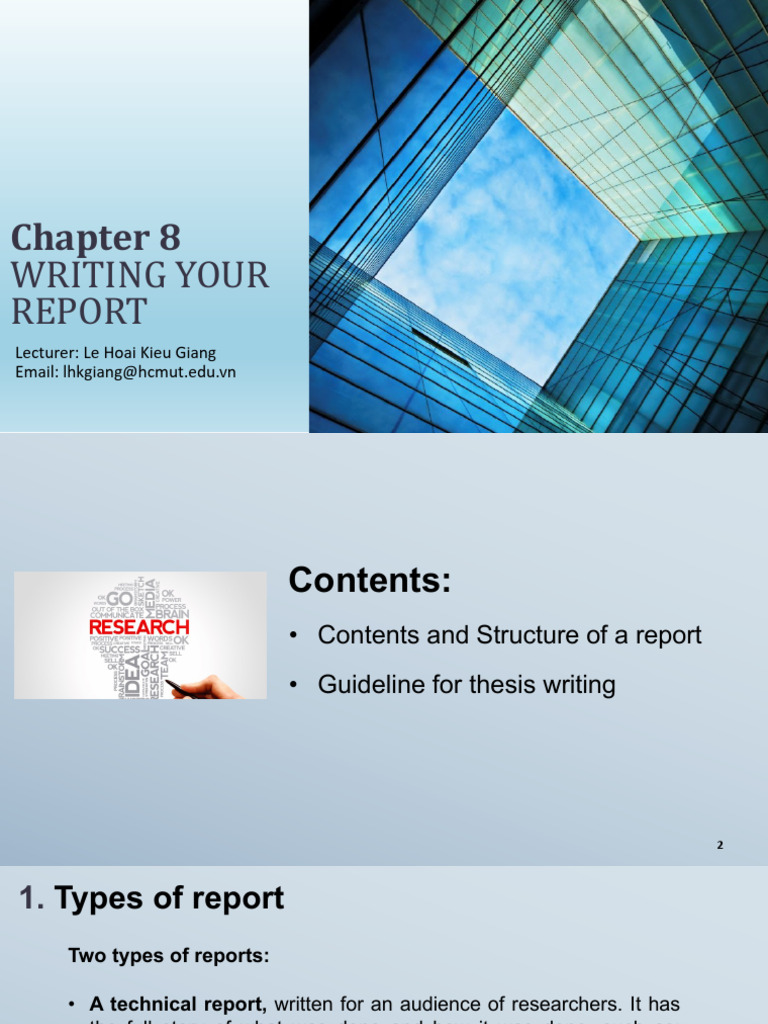 Chapter 8 - Writing Your Report | PDF | Data Analysis | Citation