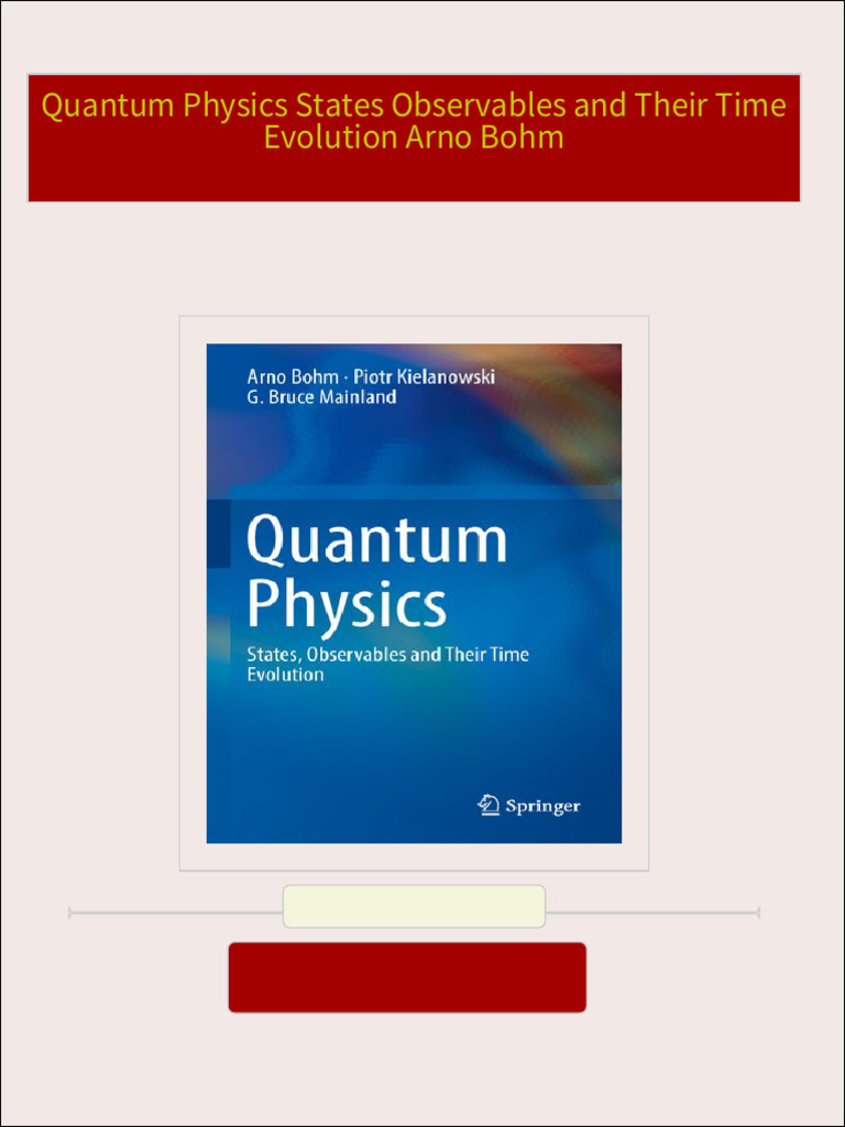 Get Quantum Physics States Observables And Their Time Evolution Arno