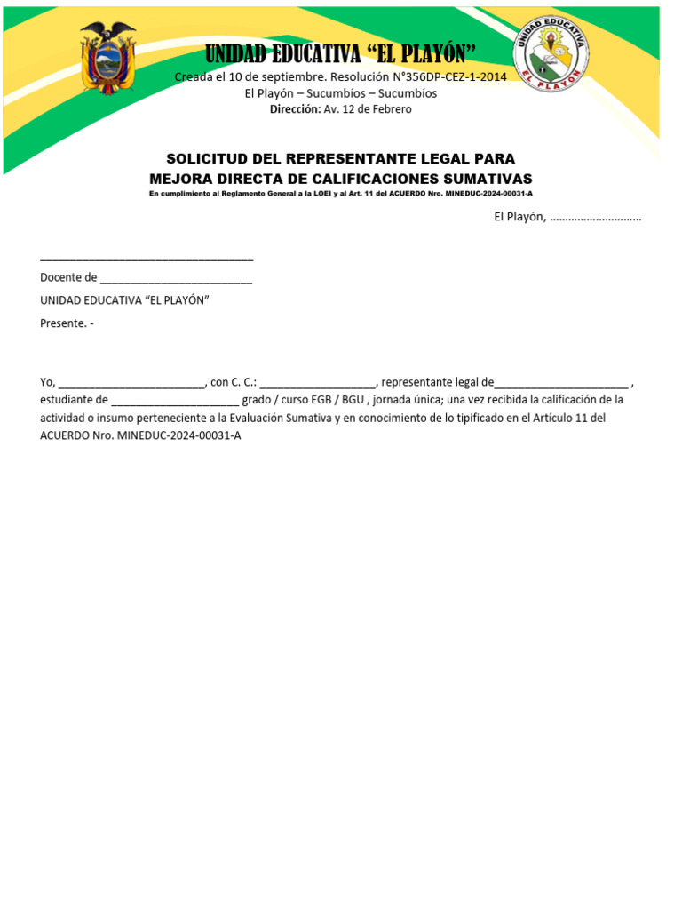 Solicitud de Mejora de Calificación Directa 31-A | PDF