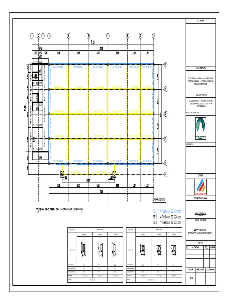 Denah TBeam GSG | PDF