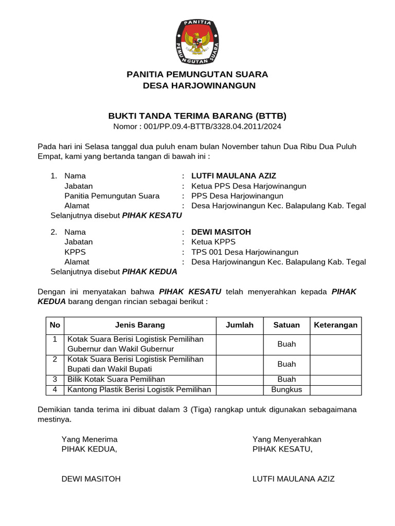 BTTB Kalibakung | PDF