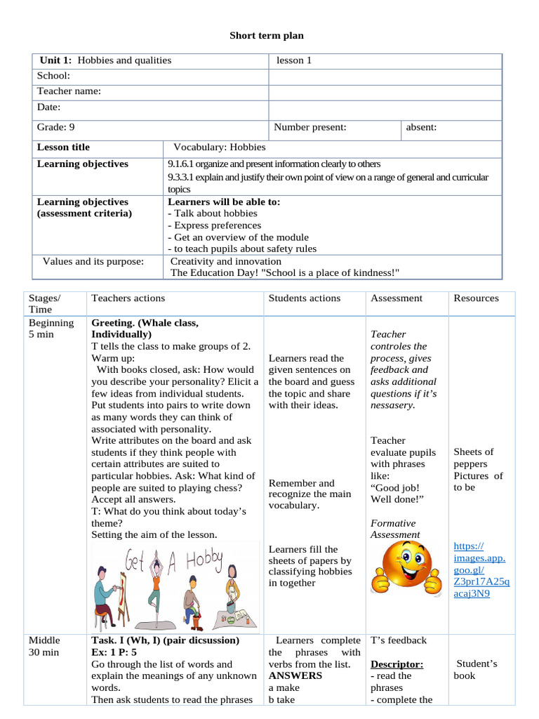 LP Excel 9 MSA Term 1 3 | PDF | Grammatical Tense | Verb