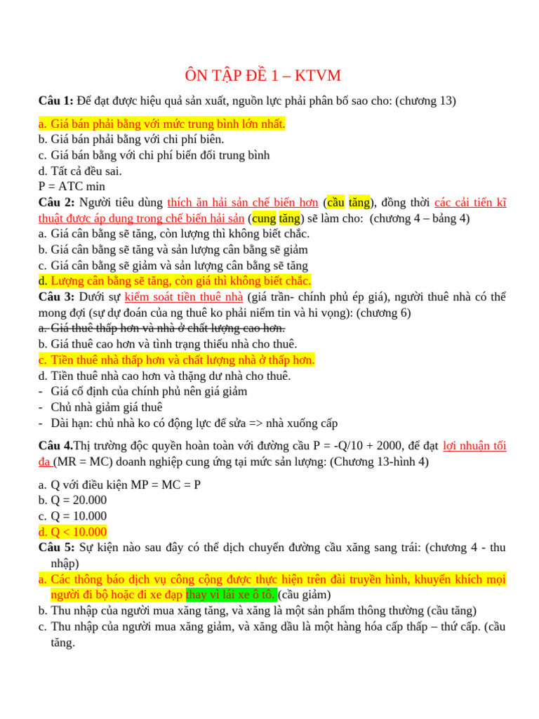 Đề 1 - KTVM | PDF