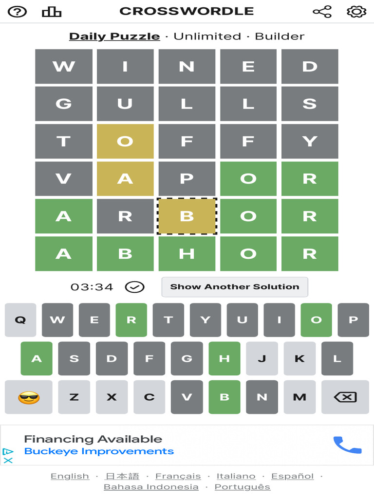 Crosswordle Sudoku Meets Wordle | PDF