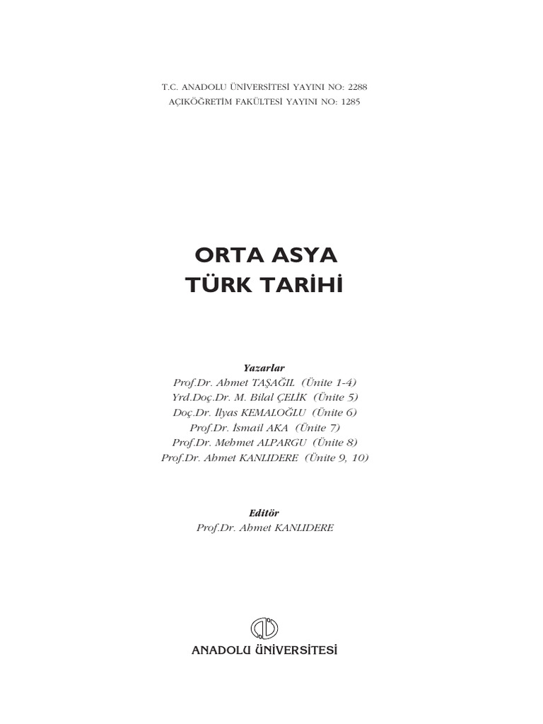 Orta Asya Turk Tarihi | PDF