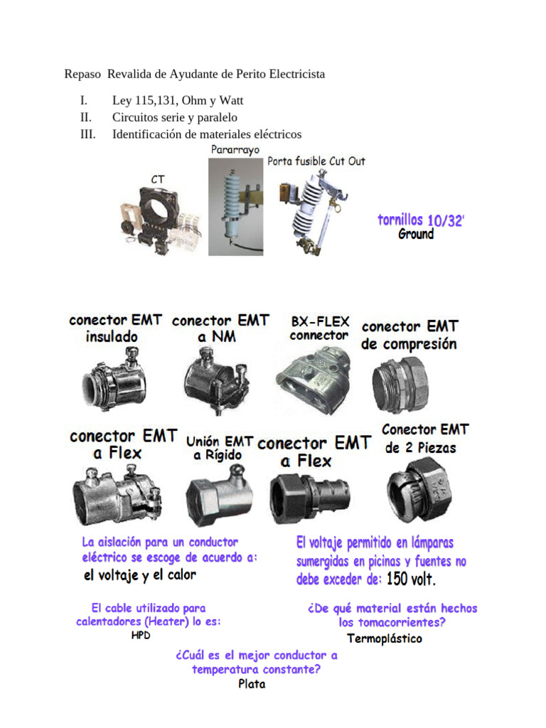REPASO REVALIDA PIEZAS | PDF