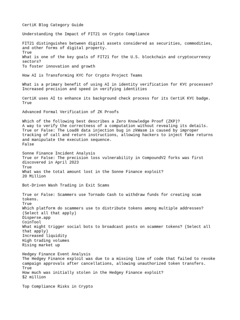 CertiK-Blog-Category-Guide | PDF | Cryptocurrency | Phishing