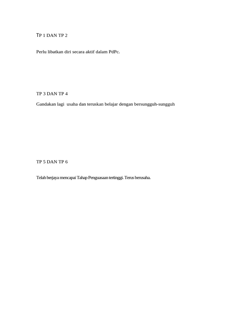 Intervensi TP 1 Dan TP 2 | PDF