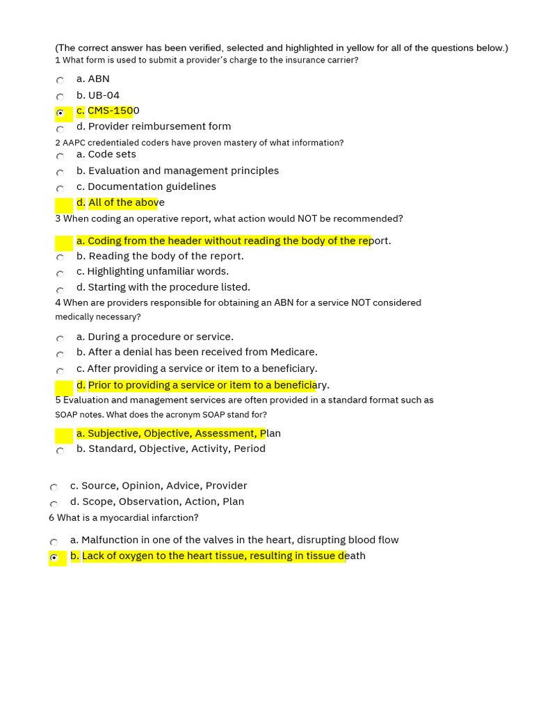Finaltestguideaapc | PDF | Pathology | Medical Specialties