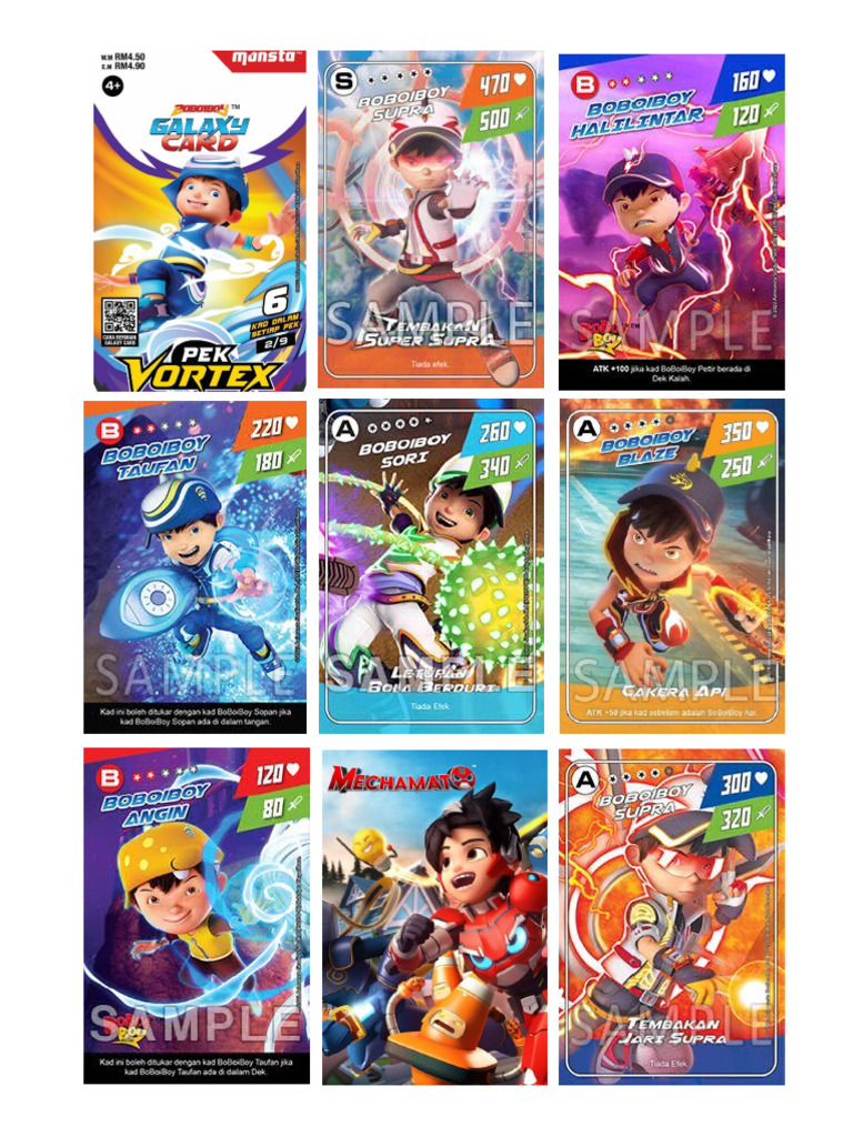 Boboiboy Card | PDF