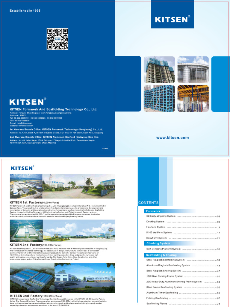 KITSEN Formwork and Scaffolding 2020 V2 | PDF