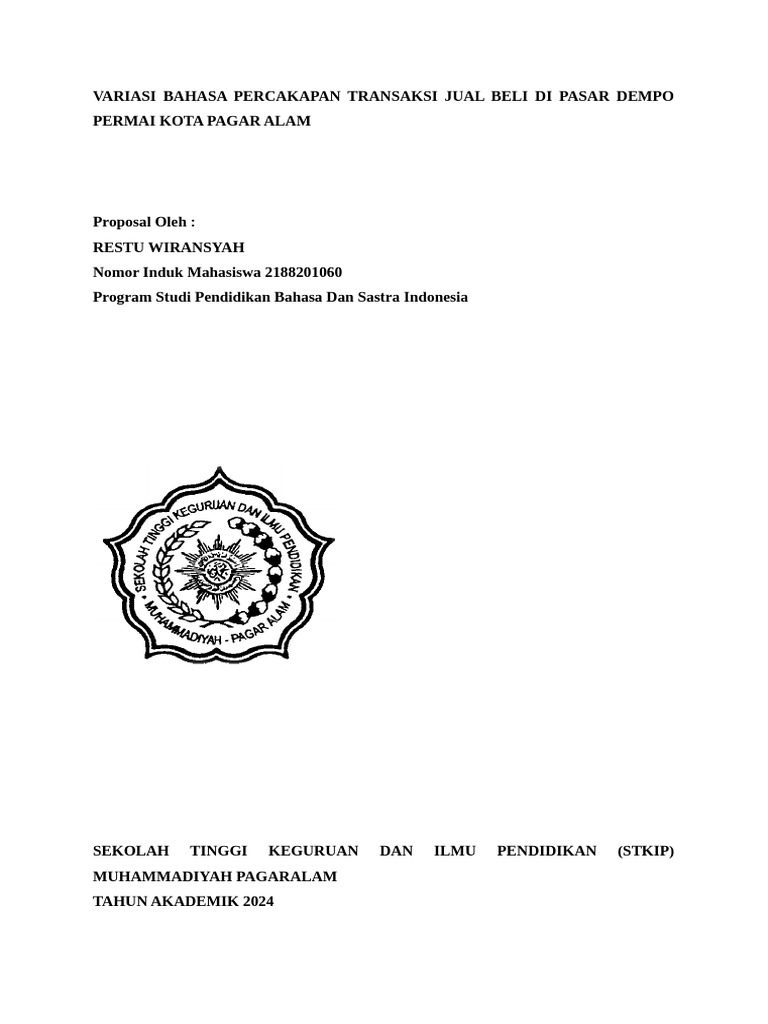 Proposal Restu Acc | PDF