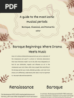 Musical Periods Timeline | PDF | Classical Music | Musicology