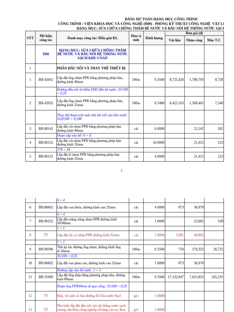 Du Toan Nuoc Sach H09 - P7 | PDF