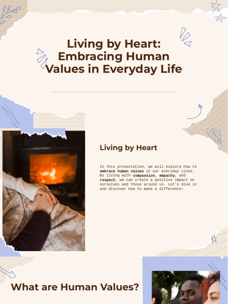 Slidesgo Living by Heart Embracing Human Values in Everyday Life ...