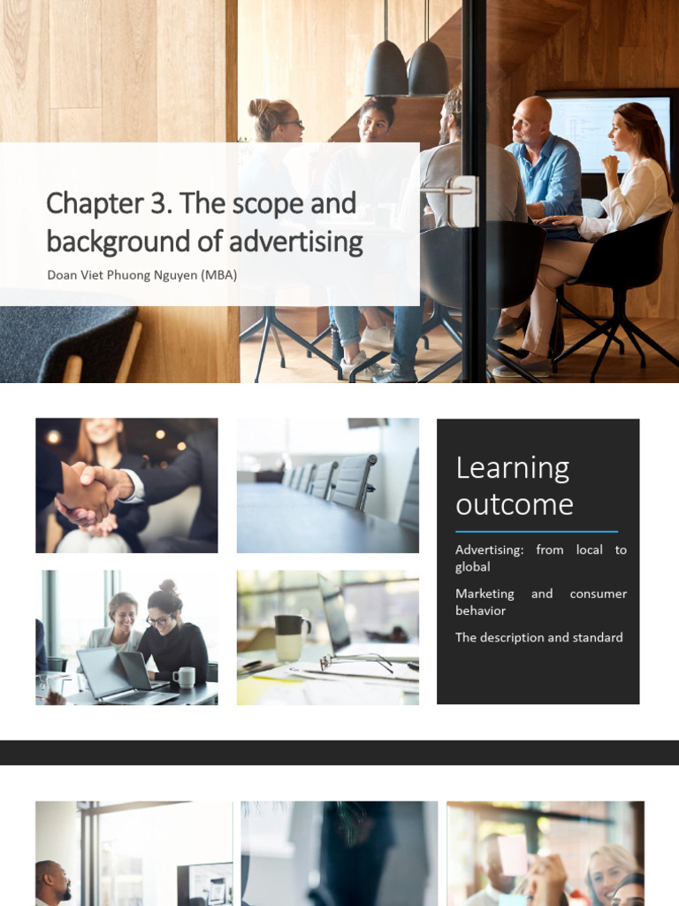 Chapter 3.the Scope and Background of Advertising | PDF | Motivational ...