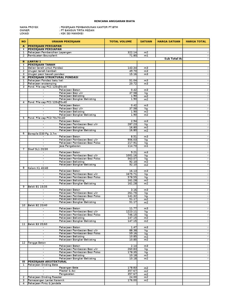 Rab Gedung BTM Rev.1 | PDF