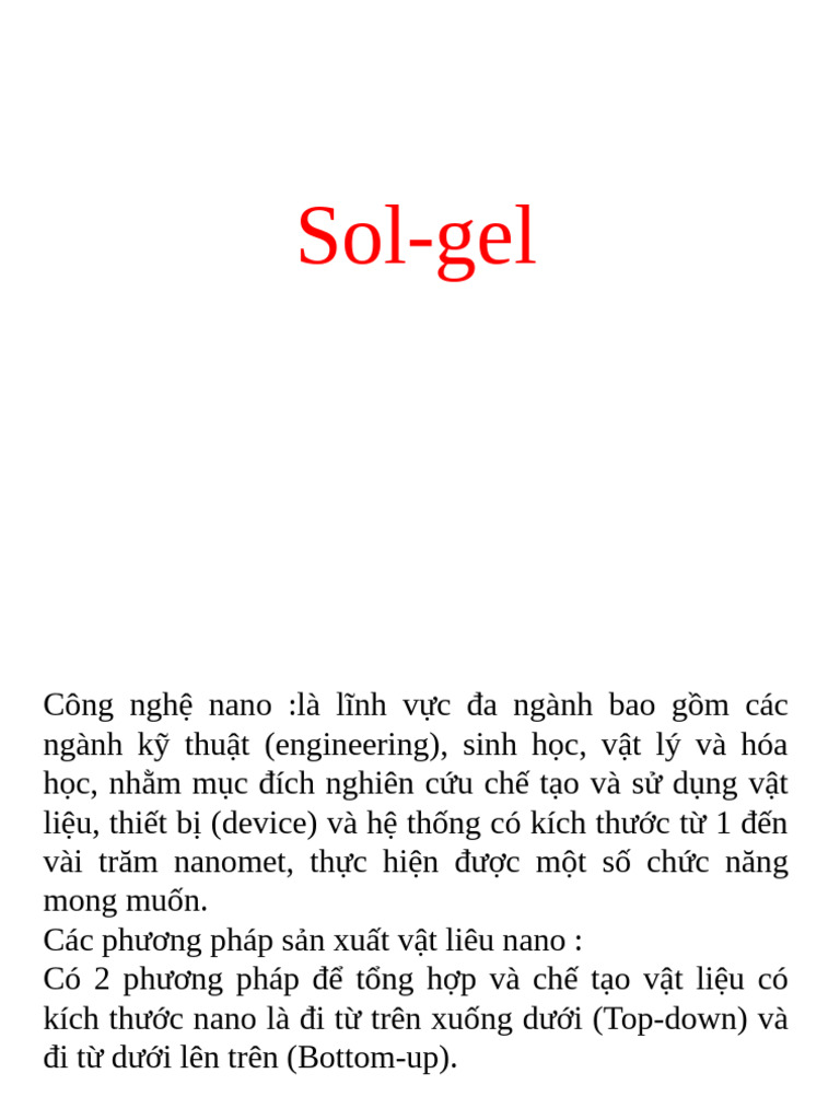 sol-gel | PDF