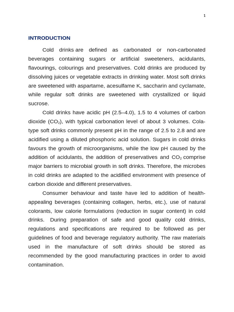 chemistry project class 12 | PDF | Soft Drink | Drink