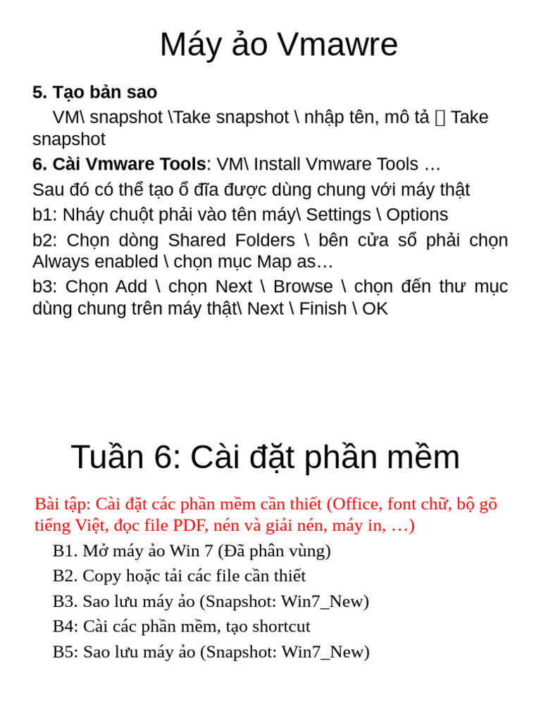 Tuan 6 - Cai Dat Phan Mem | PDF