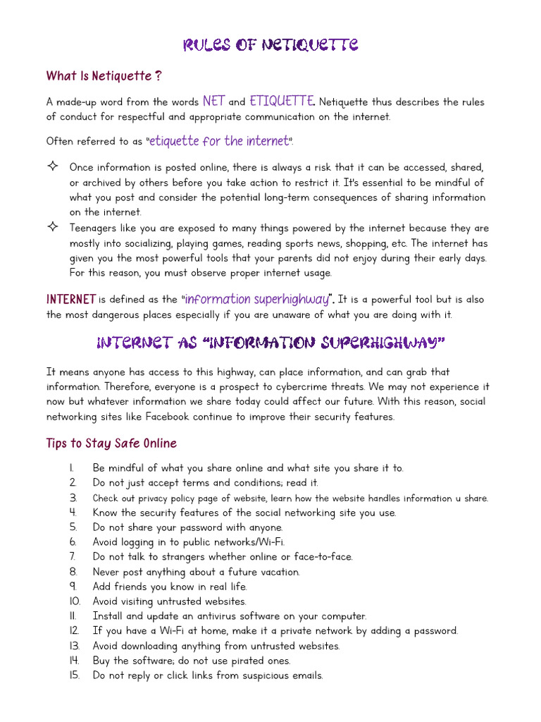 Internet As Superhighway Notes | PDF | Malware | Copyright