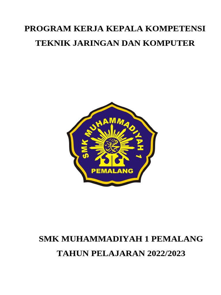 Program Kerja TKJ SMK Muhammadiyah 1 | PDF