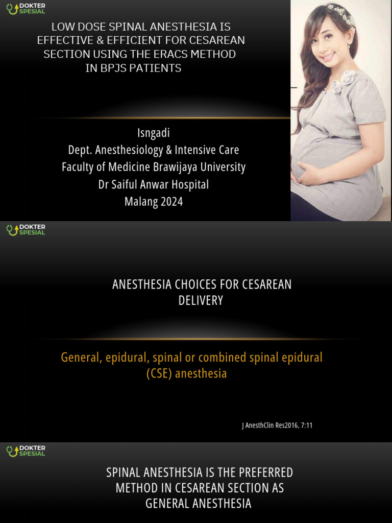 Low Dose Intrathecal Local Anesthesia | PDF | Anesthesia | Analgesic