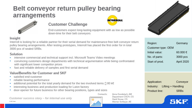29.04.2020 - Interroll Success Story Belt Conveyor Return Pulleys | PDF