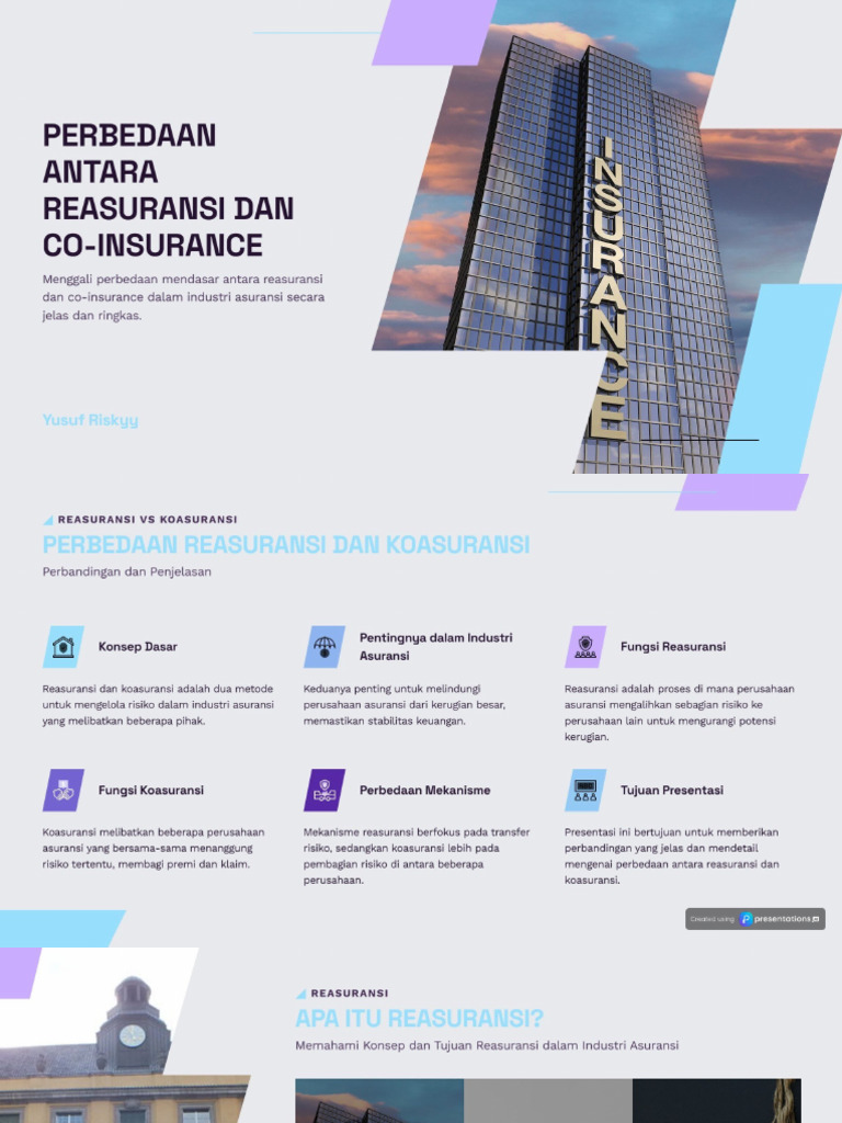 Reasuransi & Koasuransi | PDF