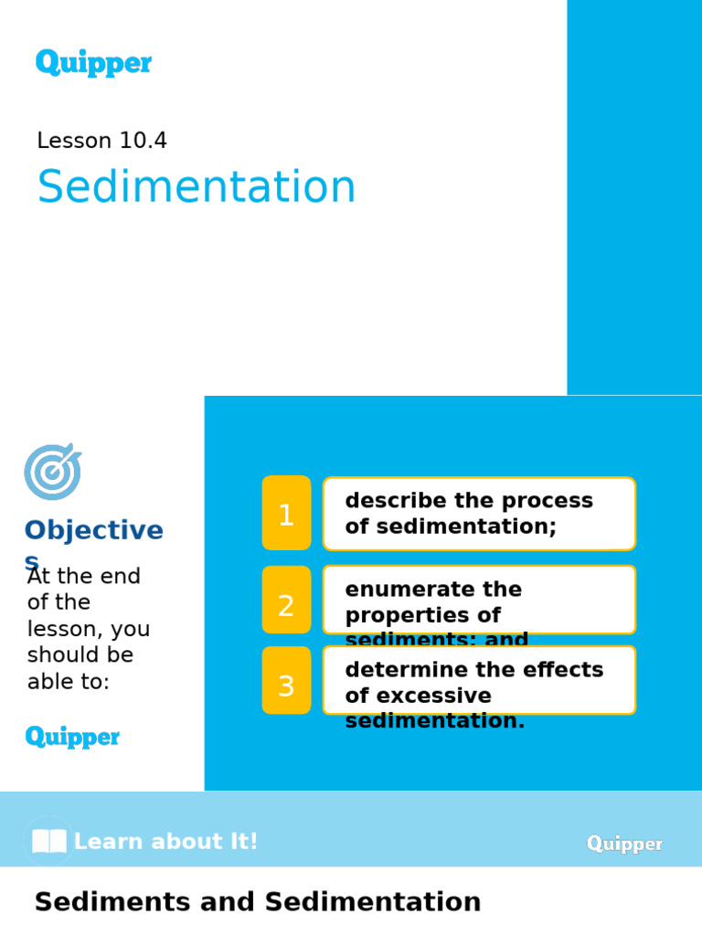 Earth Science SHS 10.4 Sedimentation 3 | PDF | Sediment | Sedimentation