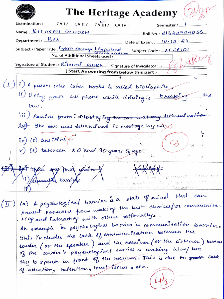 RitormiGhosh AECC101 CA3 | PDF