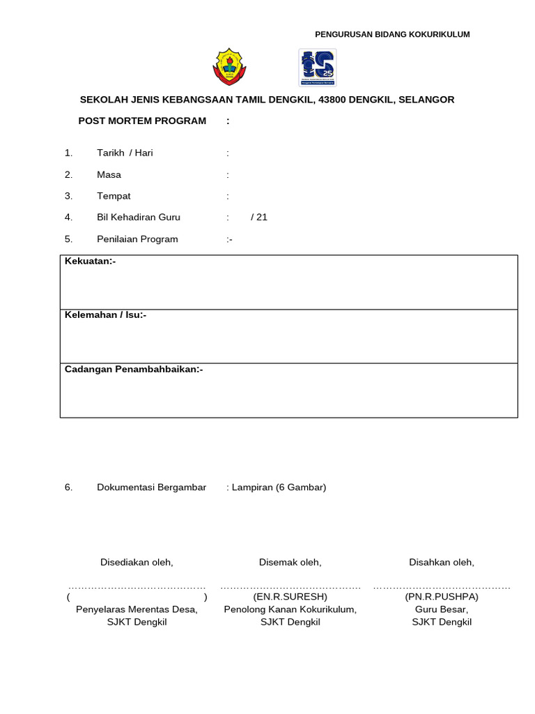 Format Post Mortem | PDF