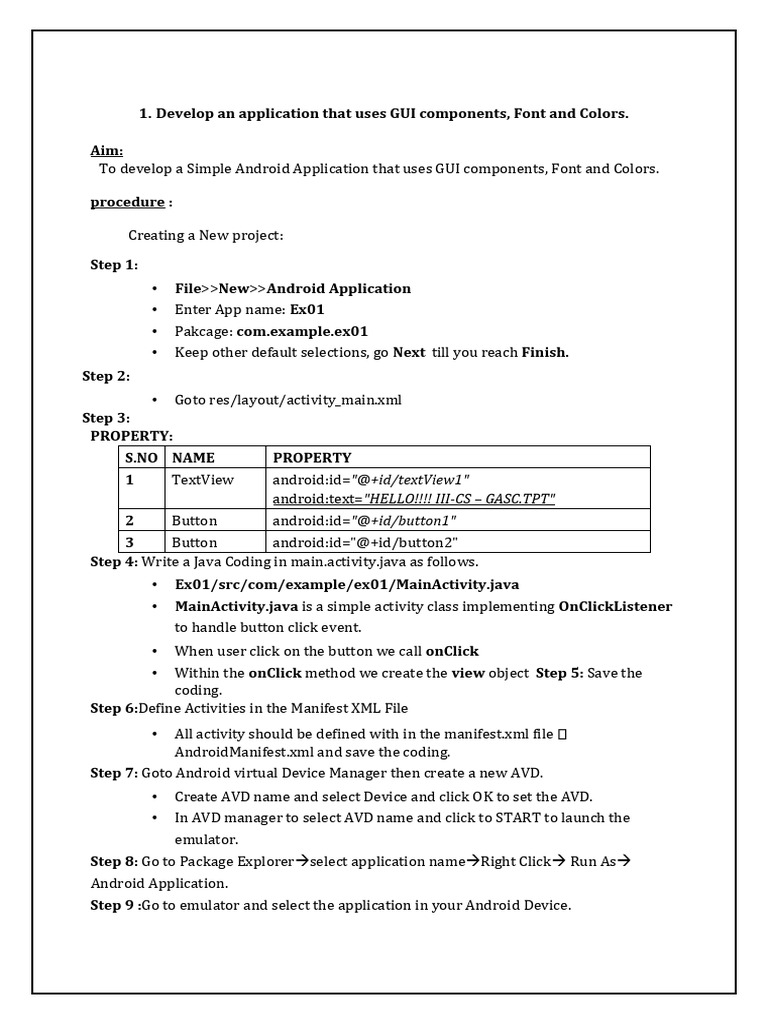 Mad Practical 2 Pdf Android Operating System Java Programming Language