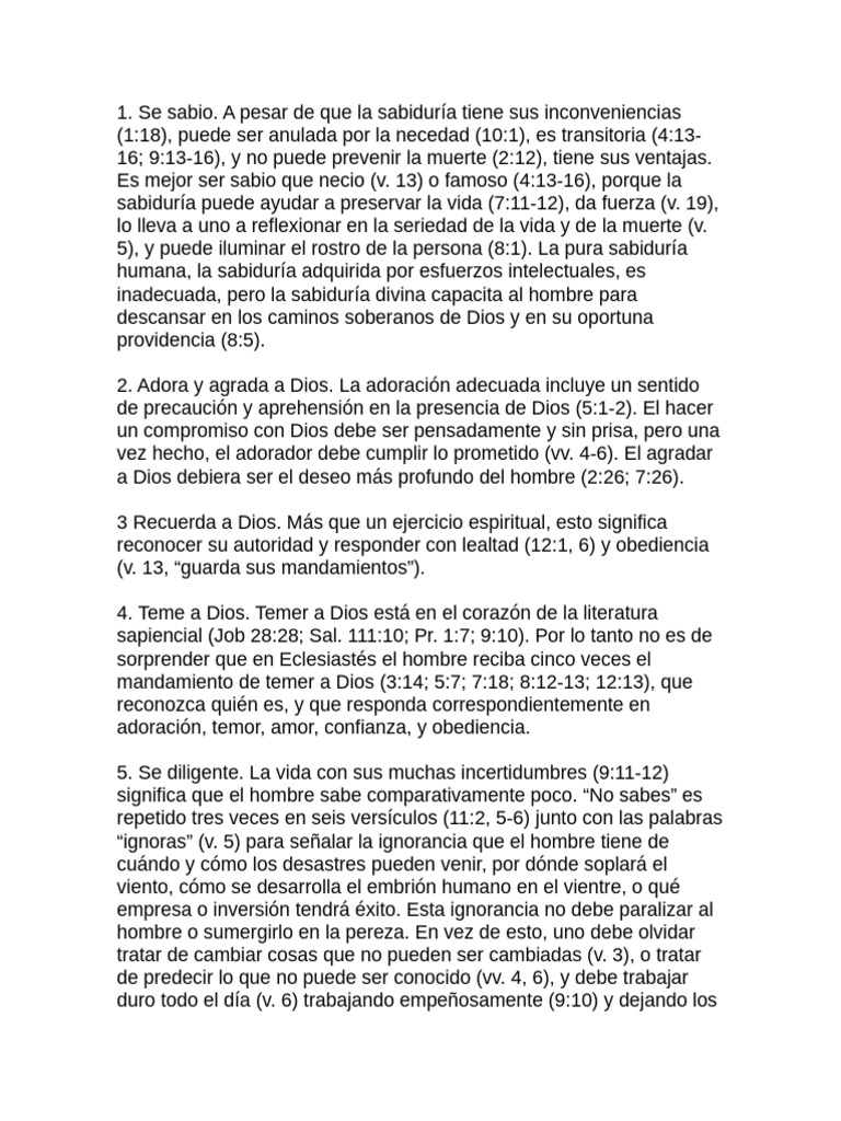 Predica Jovenes | PDF | Sabiduría | Teología