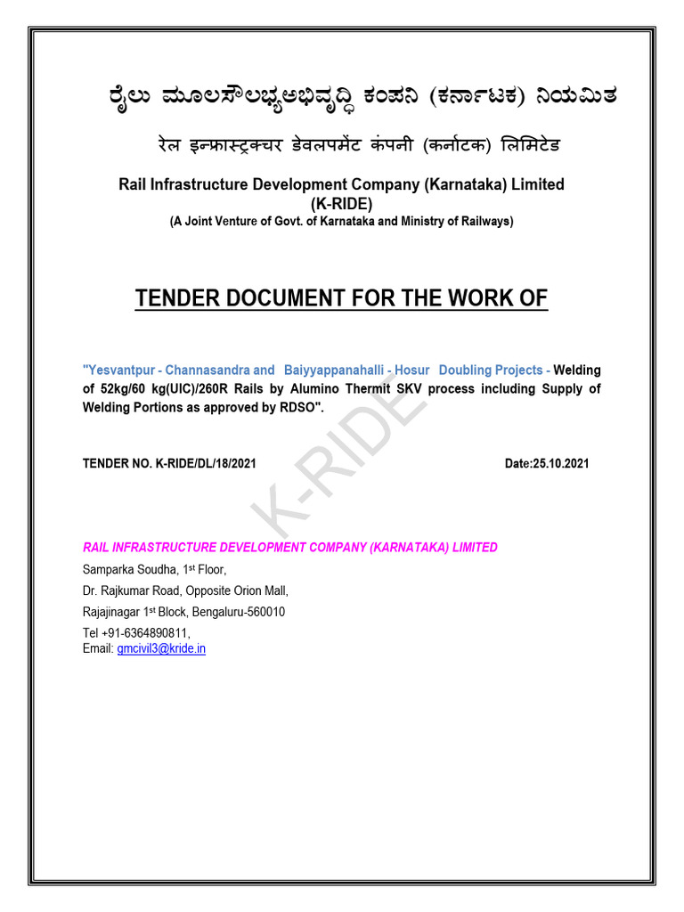SKV Welding Tender Document | PDF | Accountant | Money
