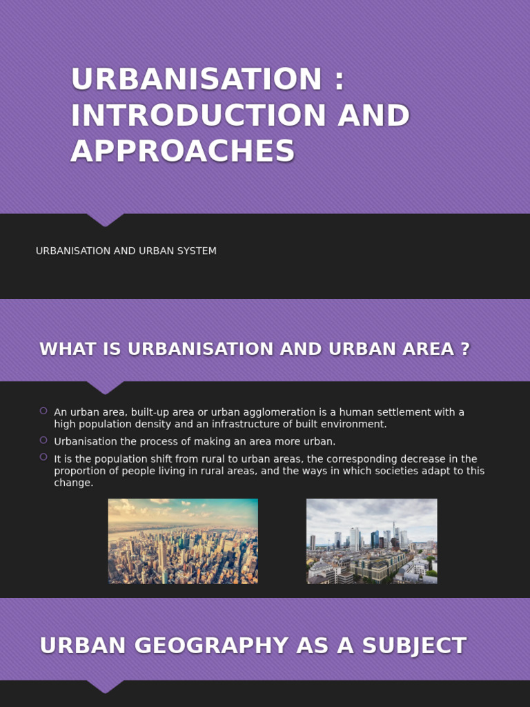 Urbanisation | PDF | Urbanization | Urban Area