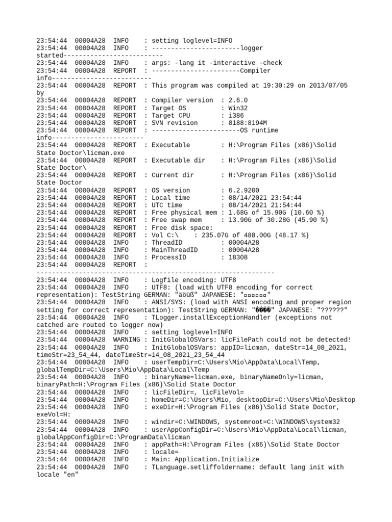 licman_log | PDF | X86 Architecture | Computer Engineering