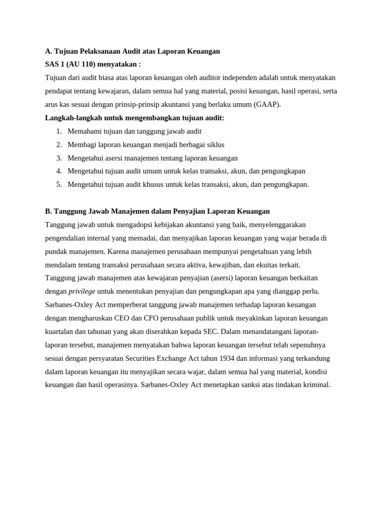 Audit Bab 4 Sub 1 2 | PDF