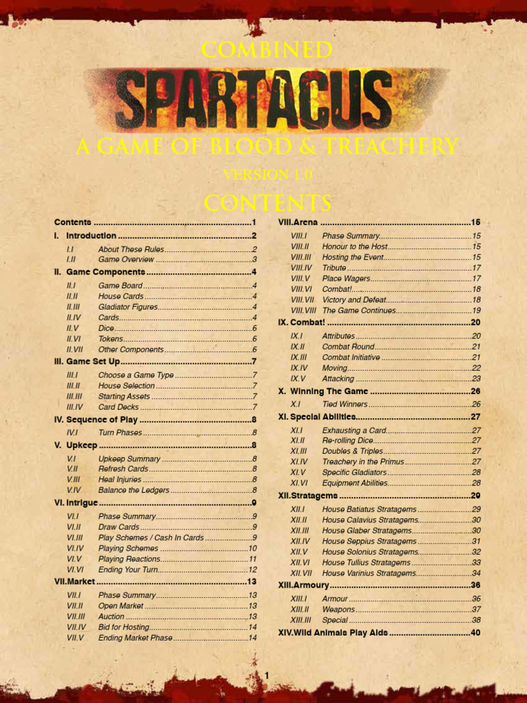 Spartacus Combined 1-0 | PDF | Gladiator | Auction
