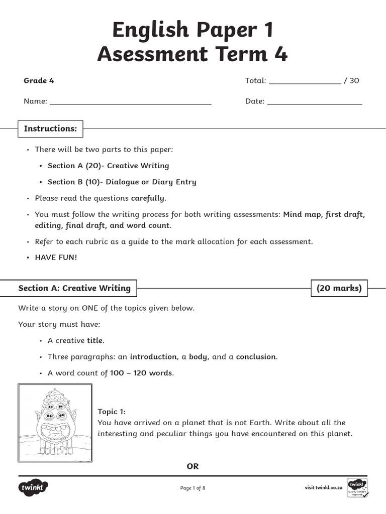 za-hl-1728944518-grade-4-english-exam-paper-1-term-4_ver_3 | PDF ...