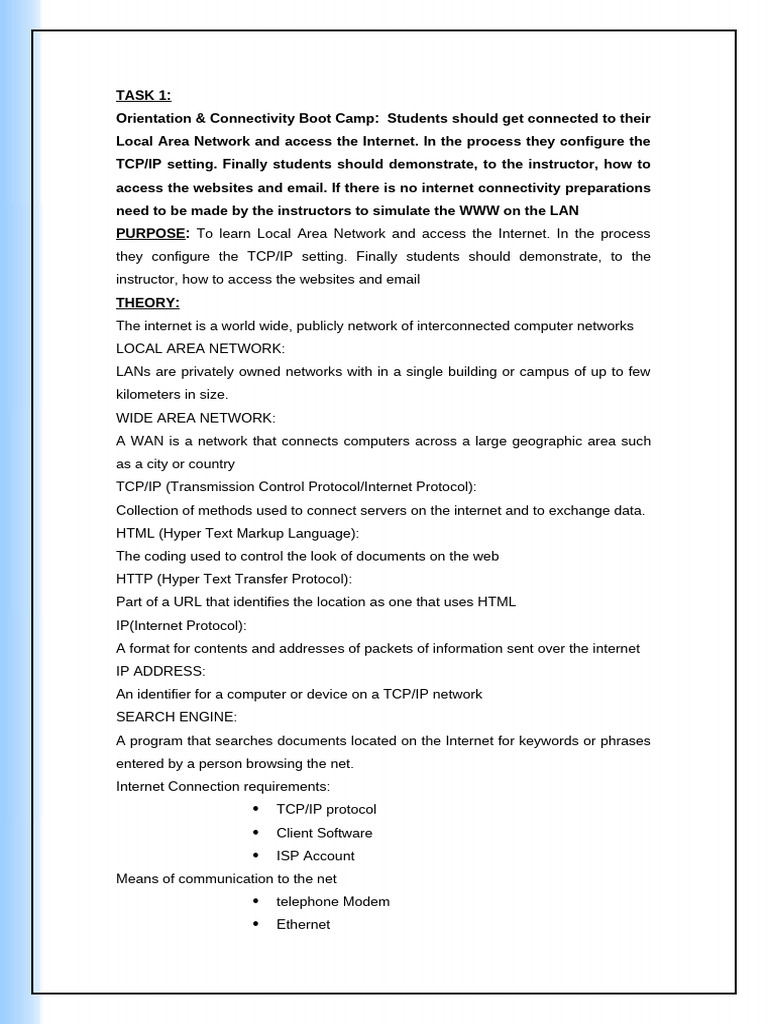 4.network and internet | PDF | Computer Network | World Wide Web